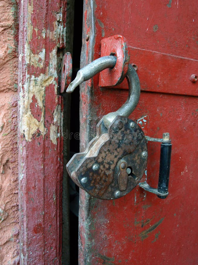 The open lock stock image. Image of grunge, distressed - 5799063