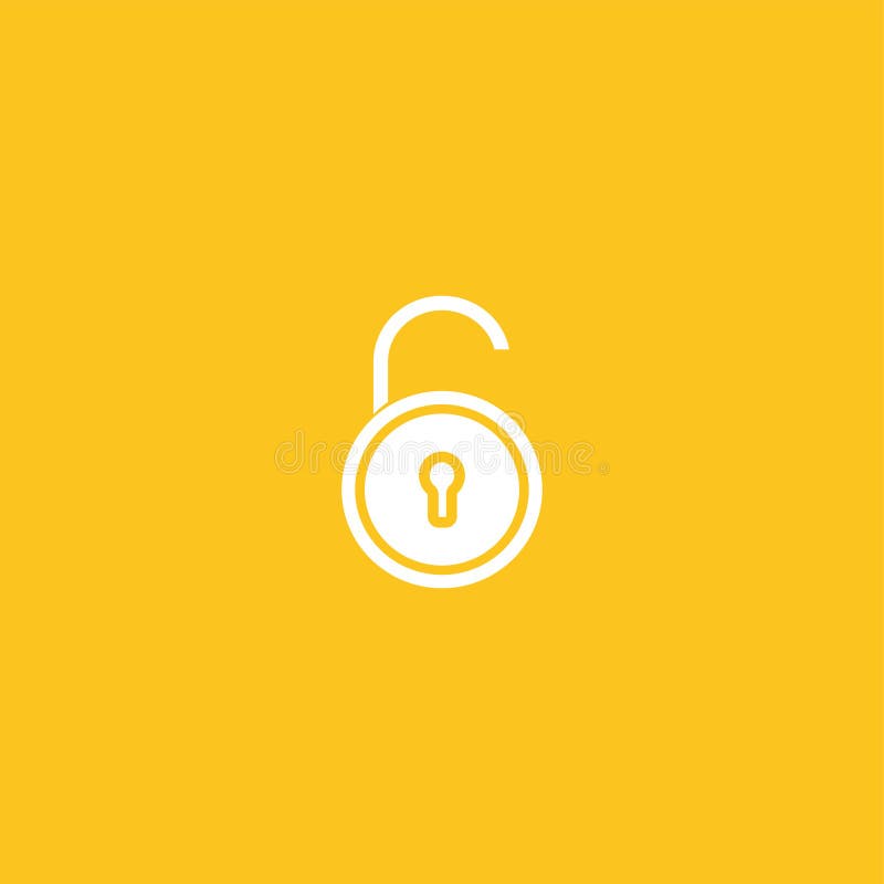 Open Lock Icon Illustration Isolated Vector . Stock Vector ...