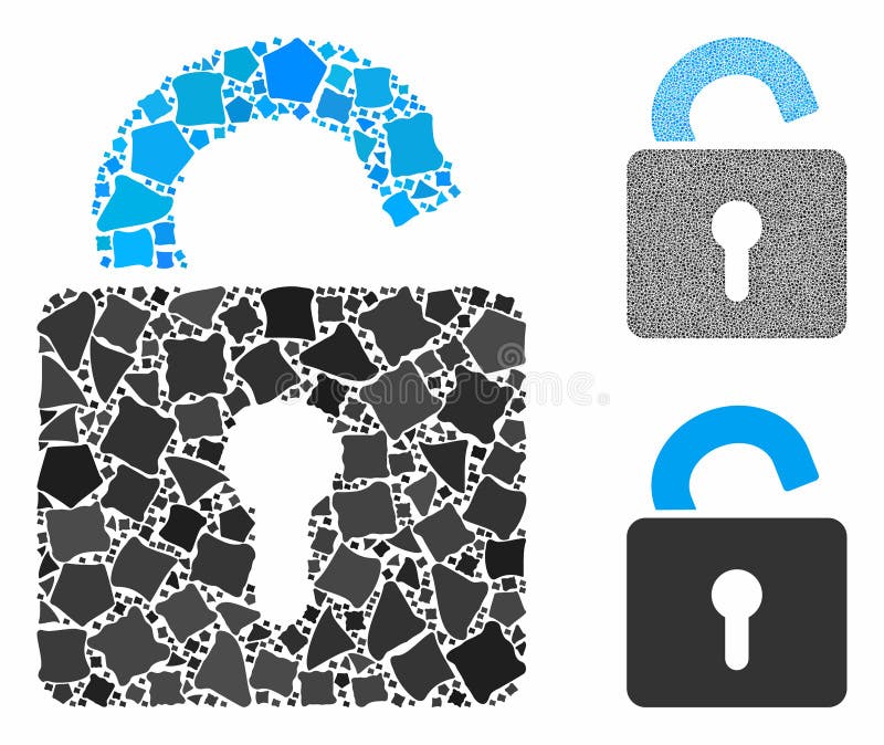 Mosaic Open Lock Icon Stock Illustrations – 334 Mosaic Open Lock Icon ...