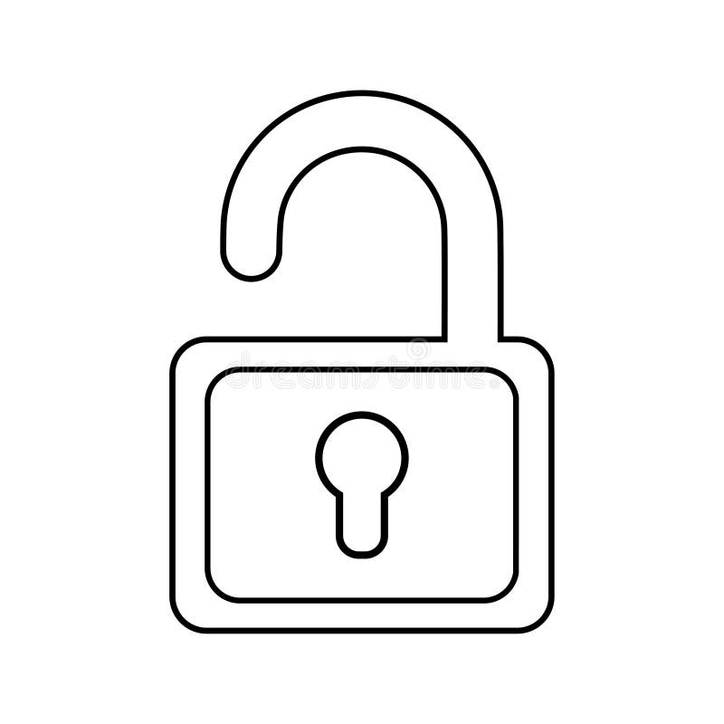 Open Lock, Unlock, Unlocked Icon Stock Illustration - Illustration of ...