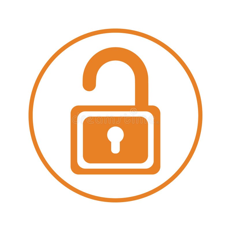 Open Lock, Unlock, Unlocked Icon Stock Vector - Illustration of secure ...