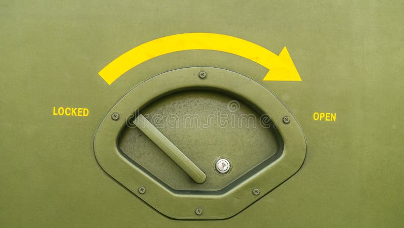 Open or Locked stock image. Image of screws, open, handle - 33015331