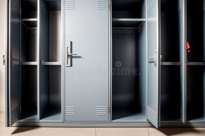 An Open Locker Transforming into a Personal Universe Stock Illustration ...