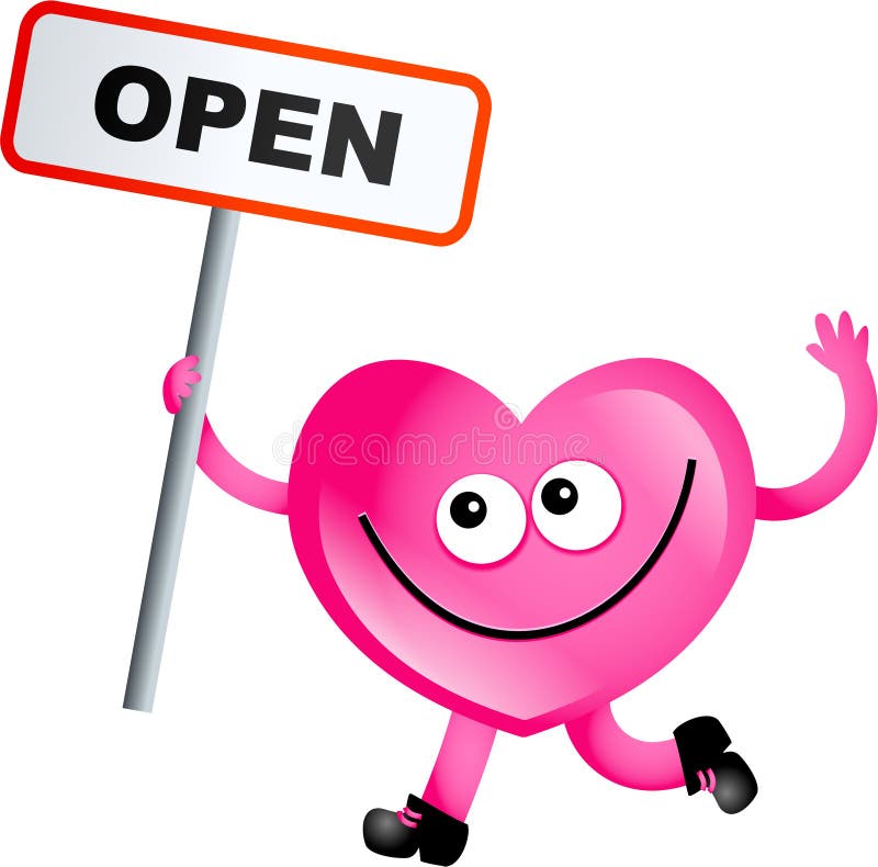 Open love stock illustration. Illustration of love, face - 9544386