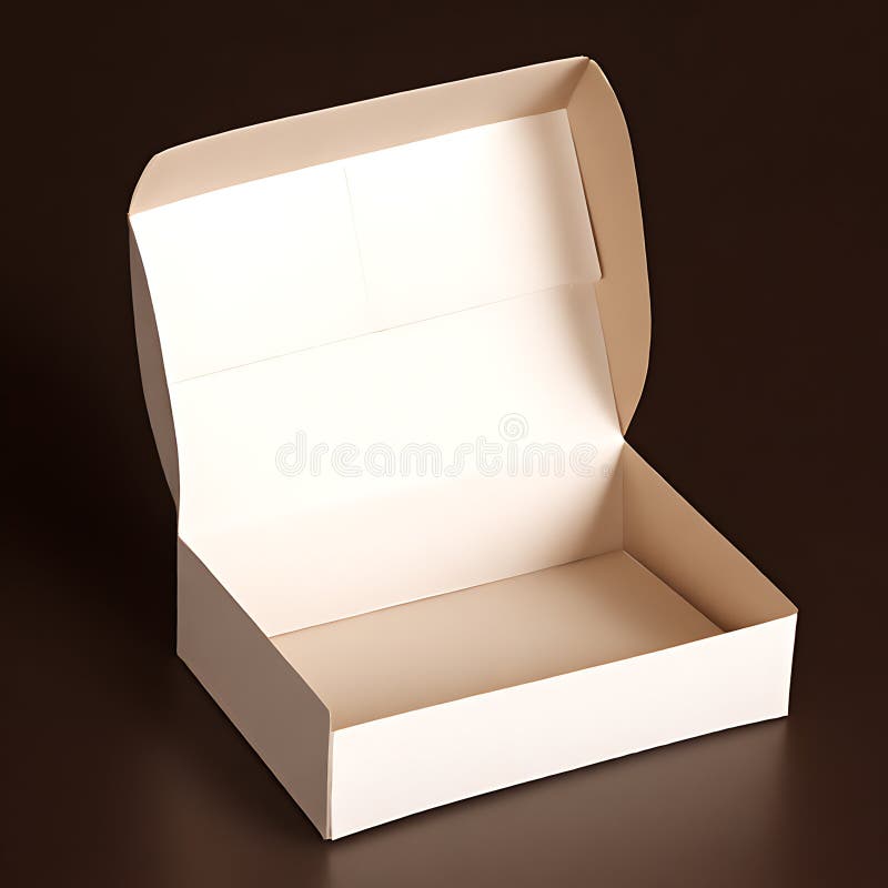 Open lunch box on black stock illustration. Illustration of brown ...