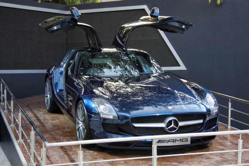 An Open Luxury Car on Display Editorial Image - Image of auto, wheels ...