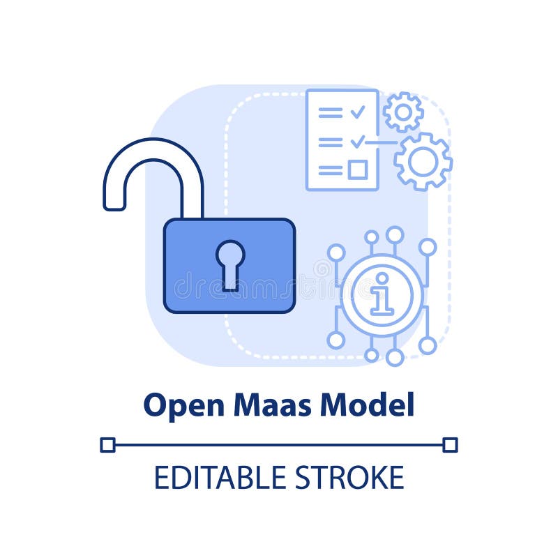 Open Maas Model Light Blue Concept Icon Stock Vector - Illustration of ... Open Maas Model Light Blue Concept Icon Stock Vector - Illustration of ...