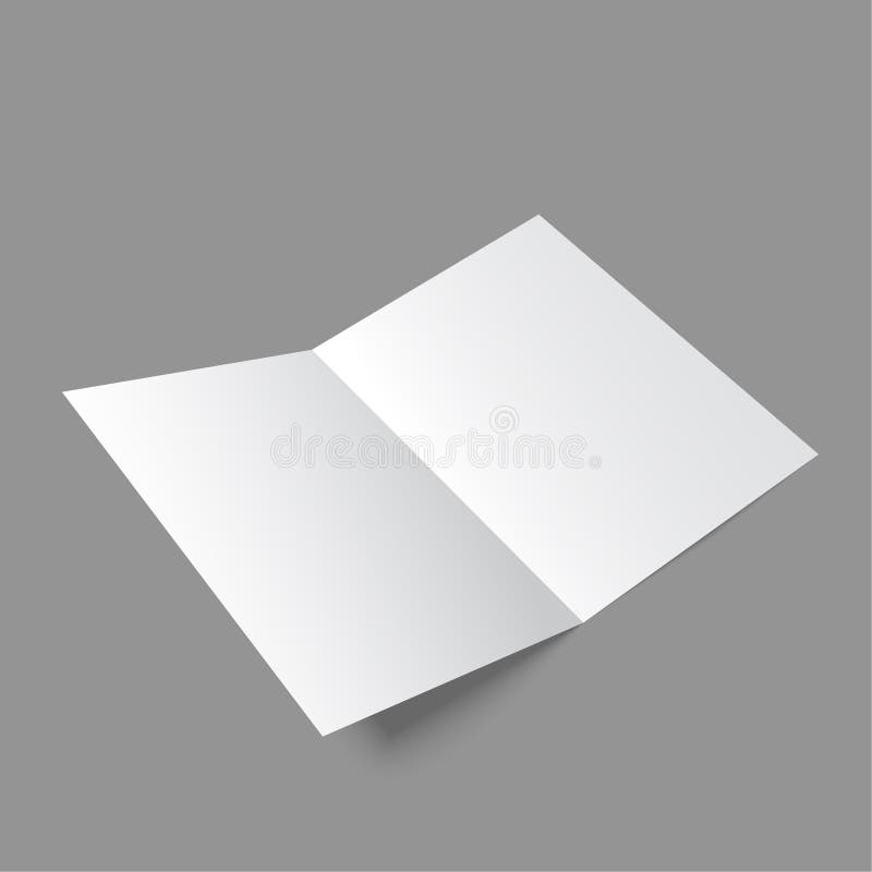 Lying Blank Two Fold Paper Stock Illustrations – 11 Lying Blank Two ...