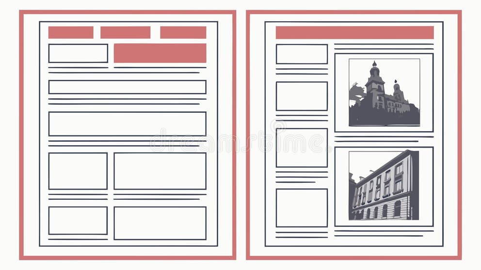 Editorial Layout Design Stock Illustrations – 13,545 Editorial Layout ...