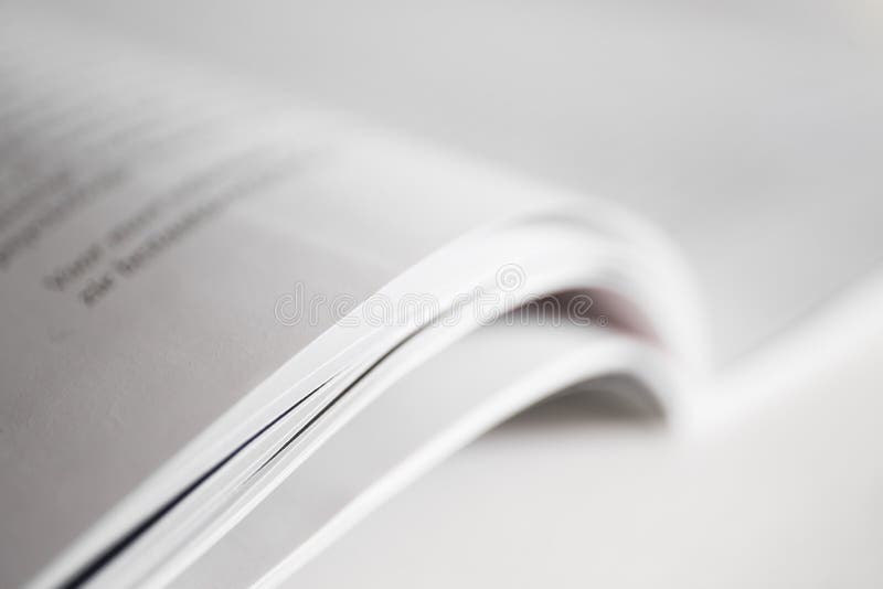 Open magazine stock image. Image of brochure, articles - 7178115