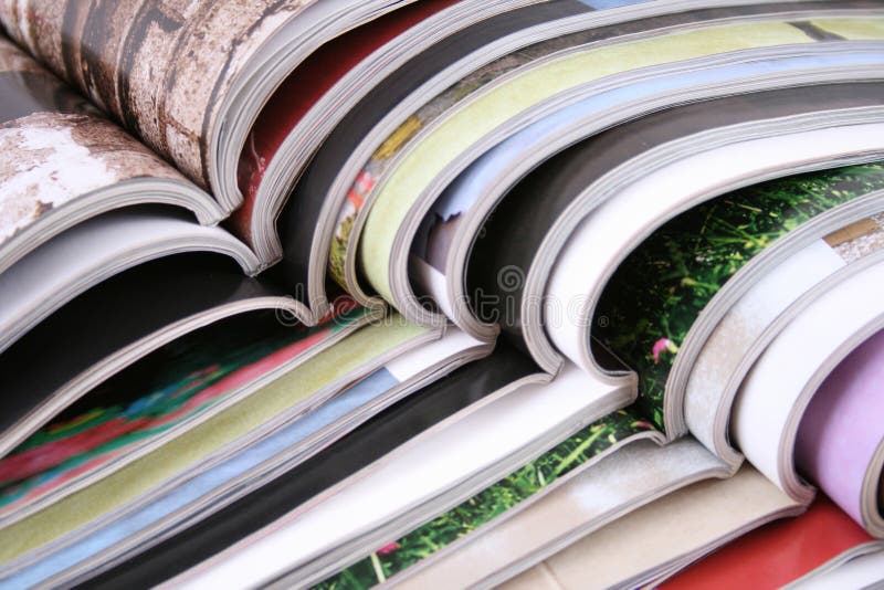 Open magazines stock image. Image of finance, desk, communication - 3777135