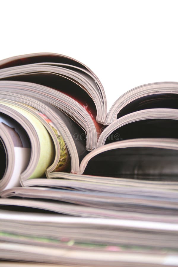 Open magazines stock image. Image of business, desk, publication - 3777219