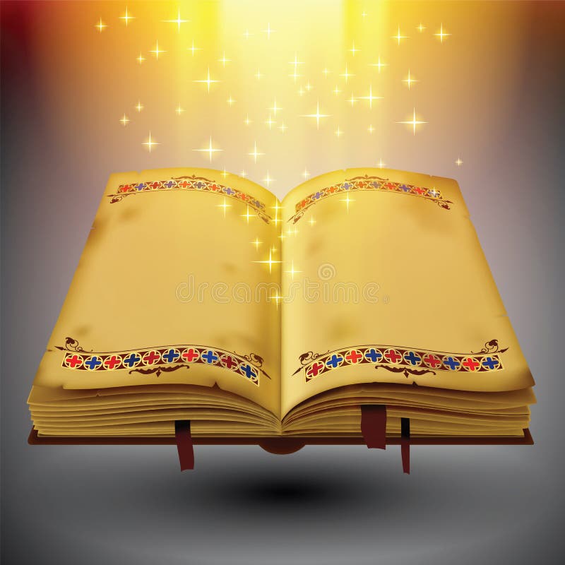 Antique Open Blank Book Stock Illustrations – 998 Antique Open Blank ...