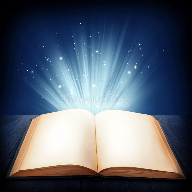 Old open magic book stock vector. Illustration of history - 42239983