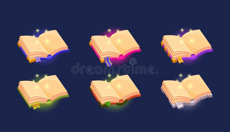 Open Magic Books Set Filled With Spells Secrets And Mystical Knowledge Explore A World Of