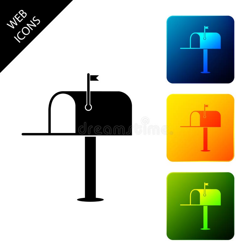 Isolated Mailbox Cartoon stock vector. Illustration of close - 37905860