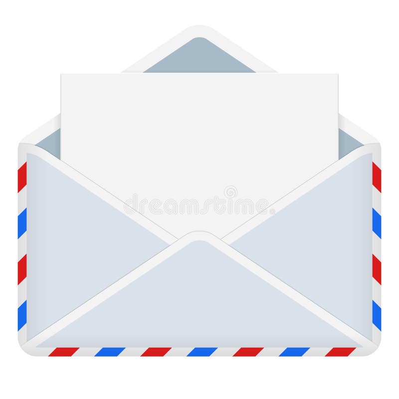 Open mail envelope stock vector. Illustration of single - 63984905