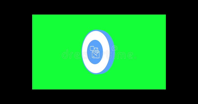 Open Mail Icon on Green Screen. Stock Video - Video of message, chart ...