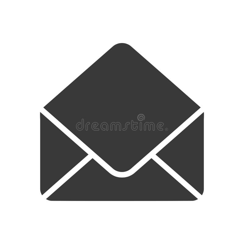 Open Mail Icon Vector stock vector. Illustration of flat - 161465873
