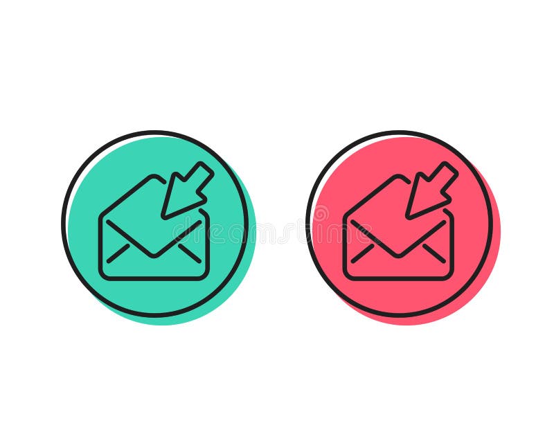 Open Mail Line Icon. View Message Correspondence Sign. Vector Stock ...