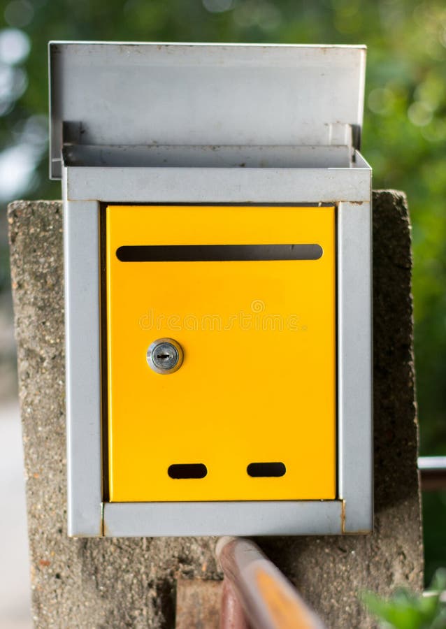Open Mailbox in Front of the House Stock Image - Image of home ...