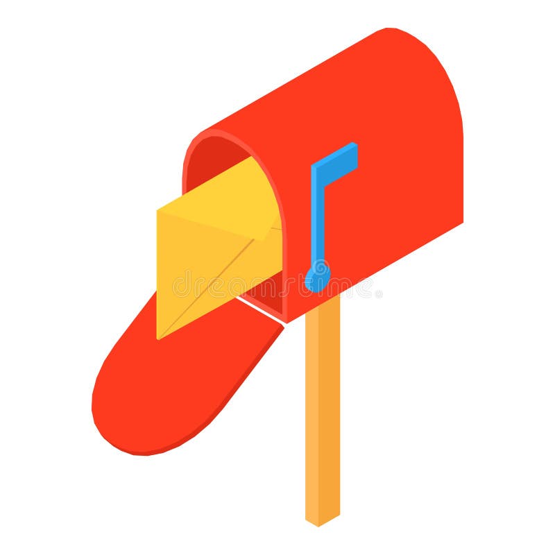 Open Mailbox Icon, Outline Style Stock Vector - Illustration of concept ...