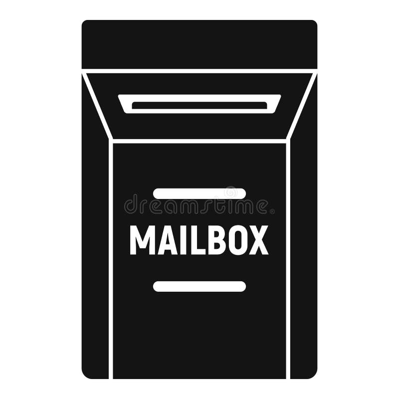 Open Mailbox Icon, Simple Style Stock Vector - Illustration of contacts ...