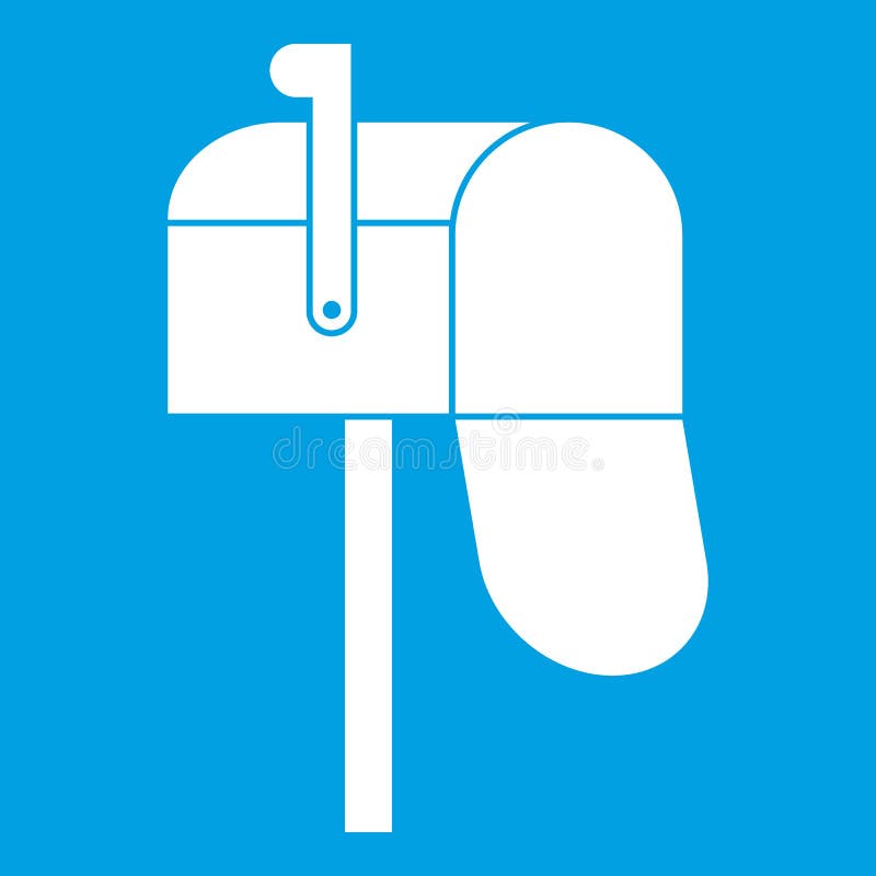 Open Mailbox Icon, Outline Style Stock Vector - Illustration of concept ...