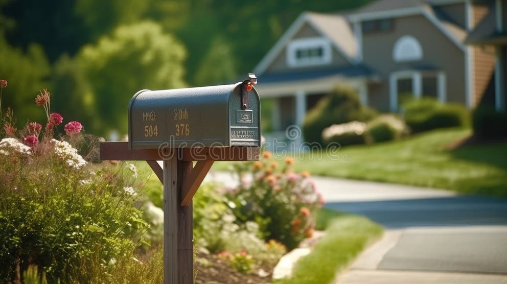 Open Mailbox with Letters. Generative AI Stock Illustration ...