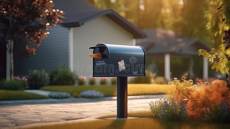 Open Mailbox with Letters. Generative AI Stock Illustration ...
