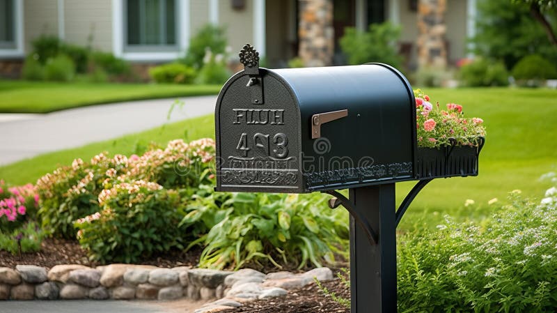 Open Mailbox with Letters. Generative AI Stock Illustration ...