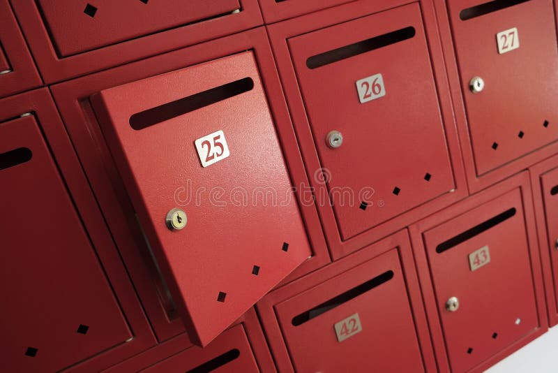 Open mailbox stock photo. Image of object, newspaper - 48679516