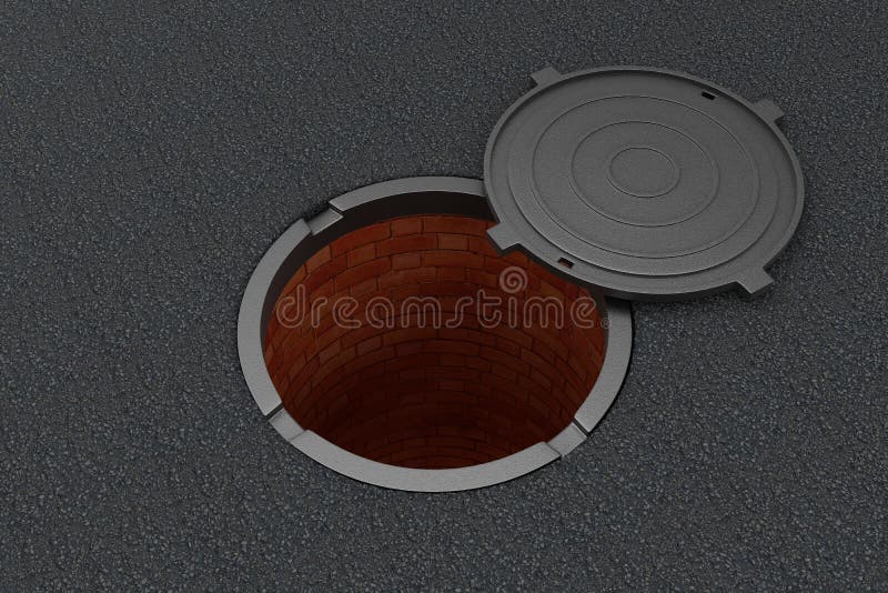Manhole covers stock vector. Illustration of drain, metal - 17955000