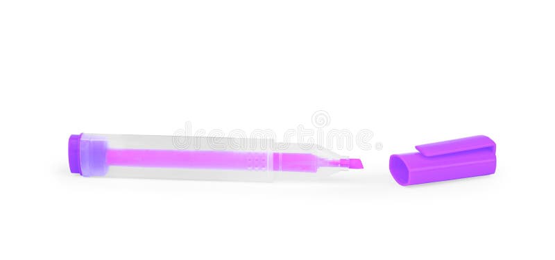 Open Marker Isolated on White Background Stock Image - Image of pink ...
