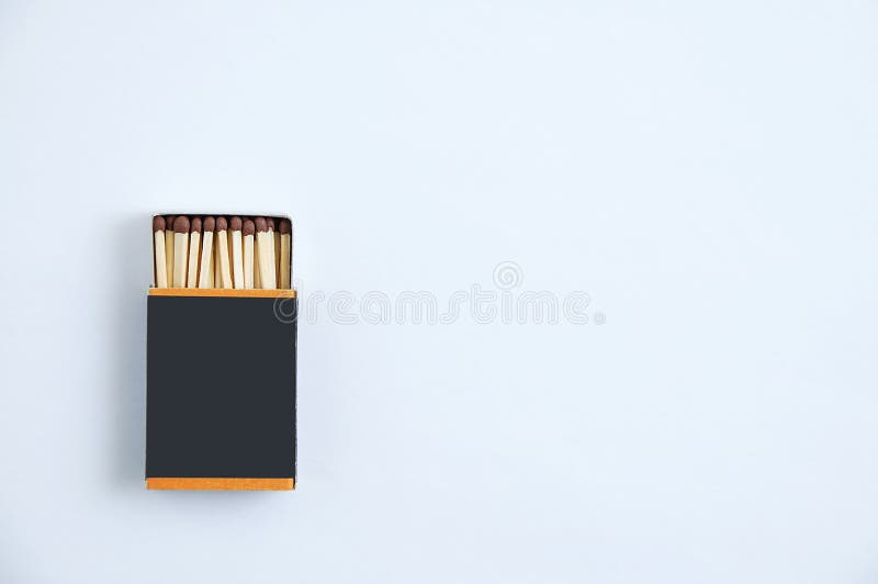 Open Matchbox. White Background Stock Photo - Image of igniting ...