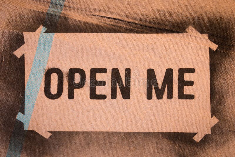 Open Me stock image. Image of informative, open, fabric - 62332875