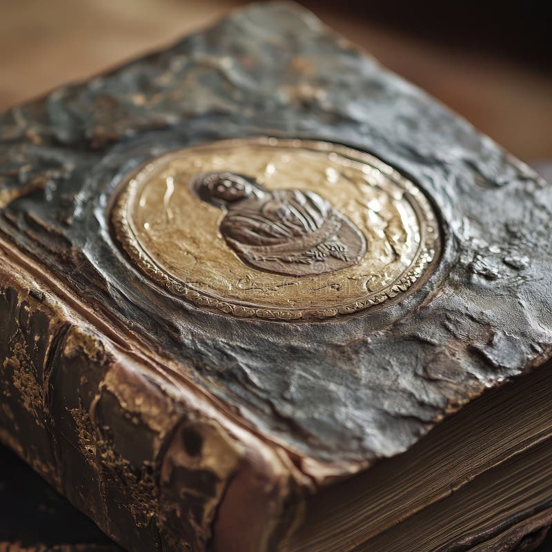 Open Medieval Book with Detailed Seal Stock Photo - Image of detail ...