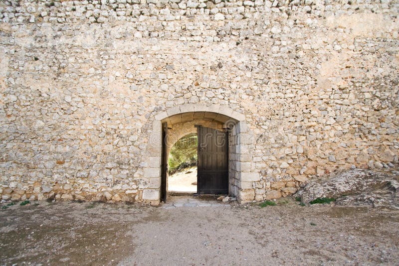 Open medieval castle gate stock photo. Image of ancient - 7908908