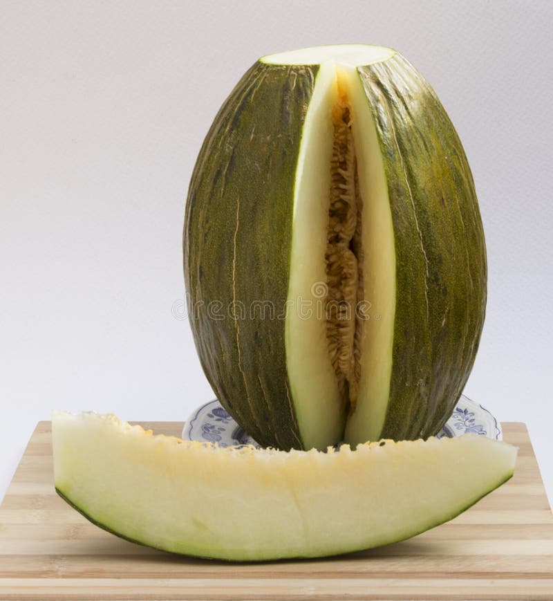 Cut Open Melon stock photo. Image of diet, cantaloupe - 21032786