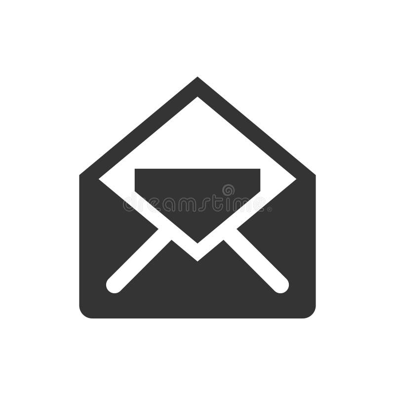 Open Message Icon stock vector. Illustration of symbol - 129166199