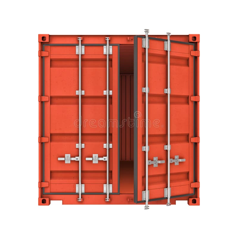 Cargo Container Vector Illustration Stock Vector - Illustration of ...