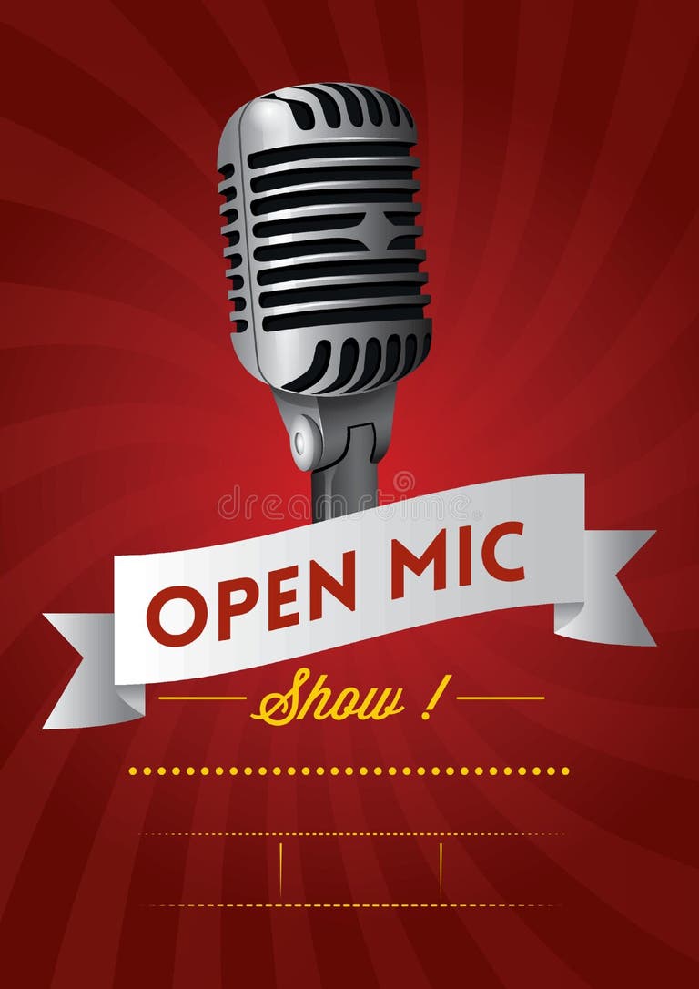 Open Mics Stock Illustrations – 8 Open Mics Stock Illustrations ...