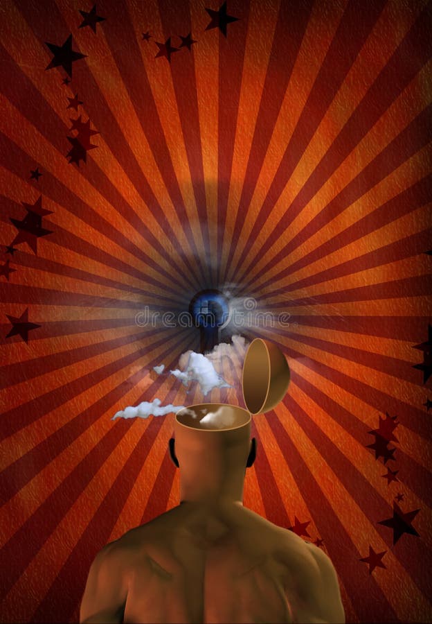 Open mind abstract stock illustration. Illustration of memories - 4903365