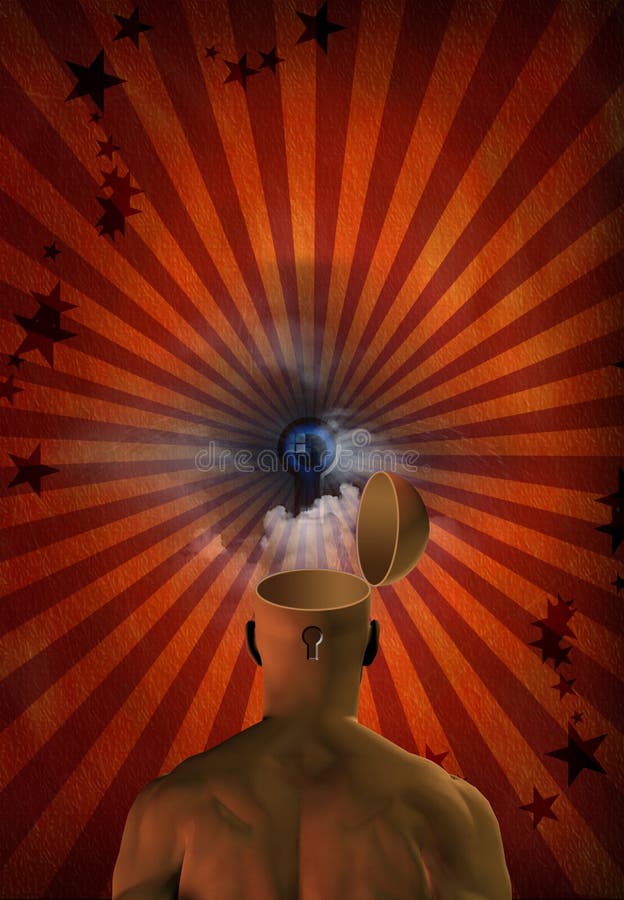 Open minded stock illustration. Illustration of answer - 1523460