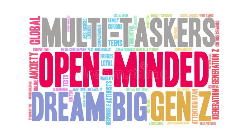 Open-Minded Animated Word Cloud Stock Footage - Video of ethnically ...