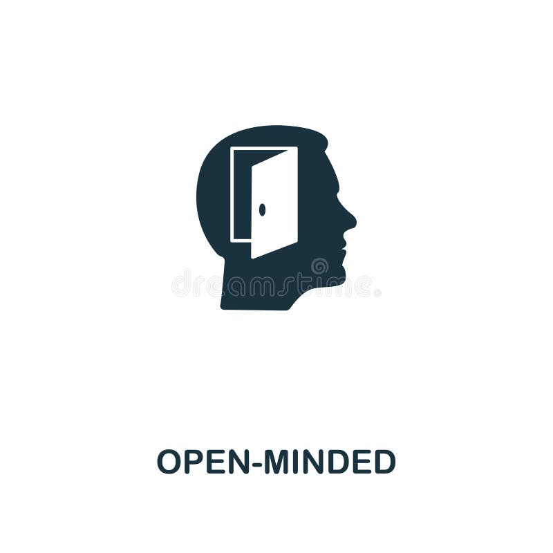 Open-Minded Icon. Premium Style Design from Personality Icon Collection ...