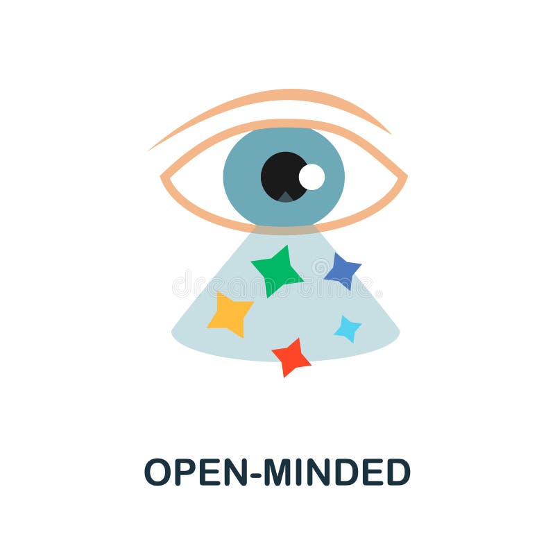 Open-Minded Icon from Personality Collection. Simple Line Open-Minded ...