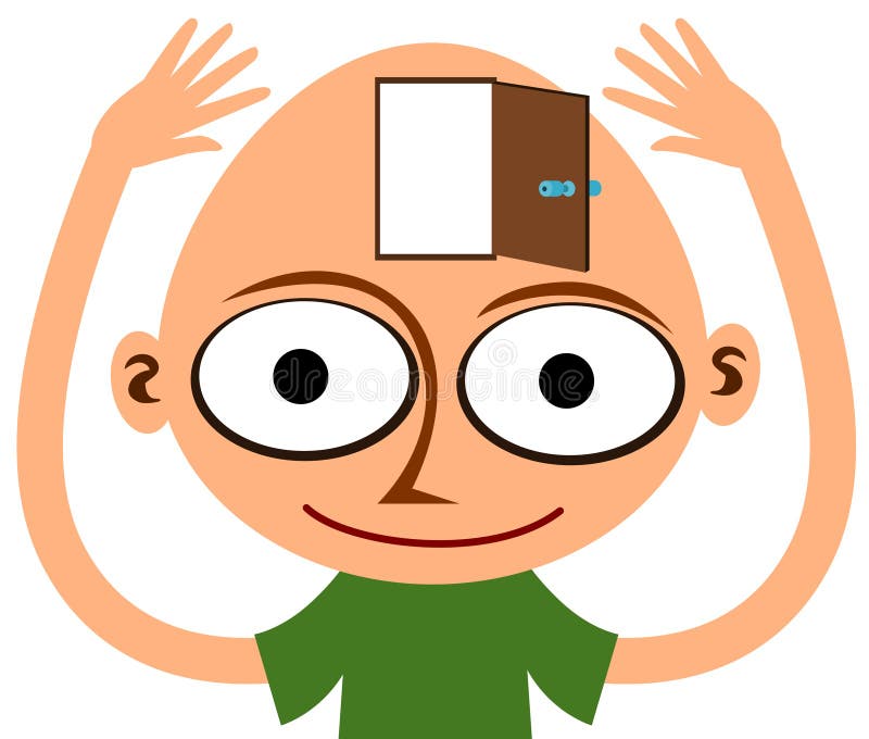 Open minded stock illustration. Illustration of thinking - 35418995