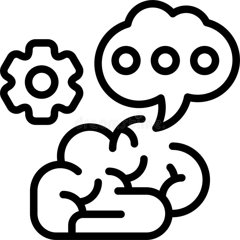 Open Minded Thinking Vector Icon Stock Vector - Illustration of ...
