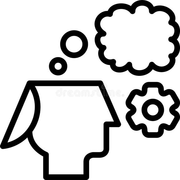 Open Minded Thinking Vector Icon Stock Vector - Illustration of liberal ...